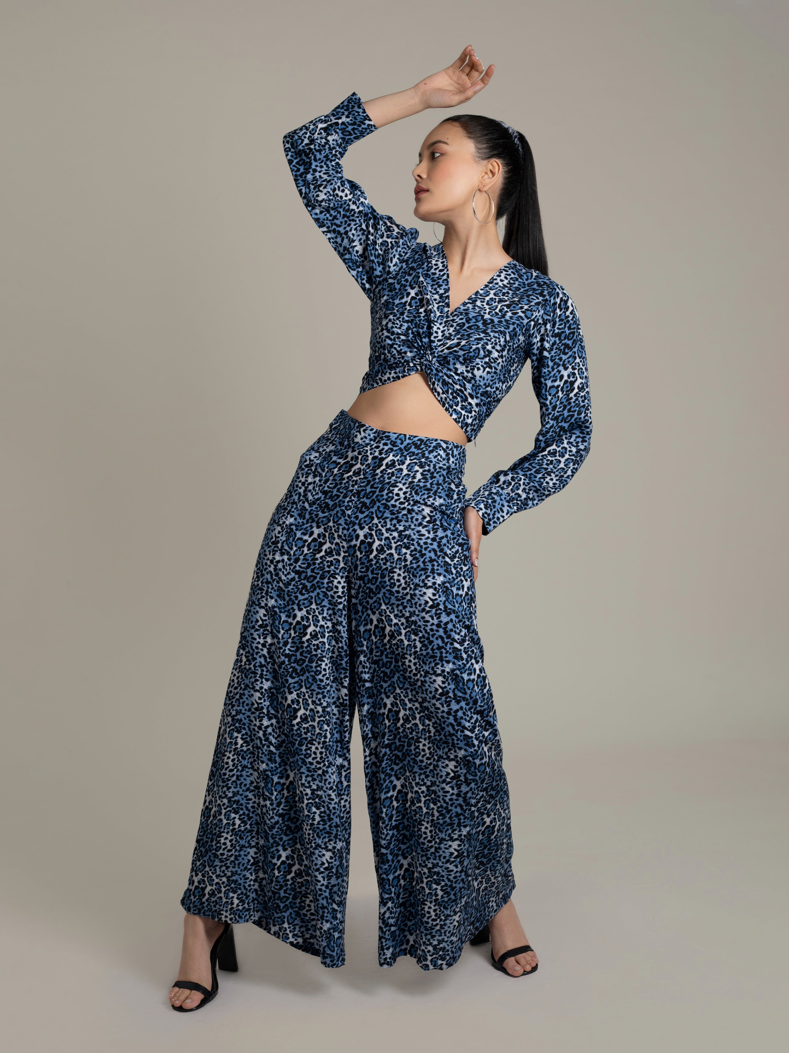 Cobalt Leopard Co-ord Set – TFF | Thousand Forms of Fashion